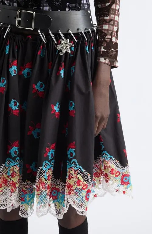 CHOPOVA LOWENA Sasha Carabiner Broderie Skirt