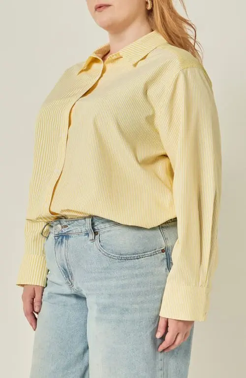 English Factory Striped Long Sleeve Button Up Shirt