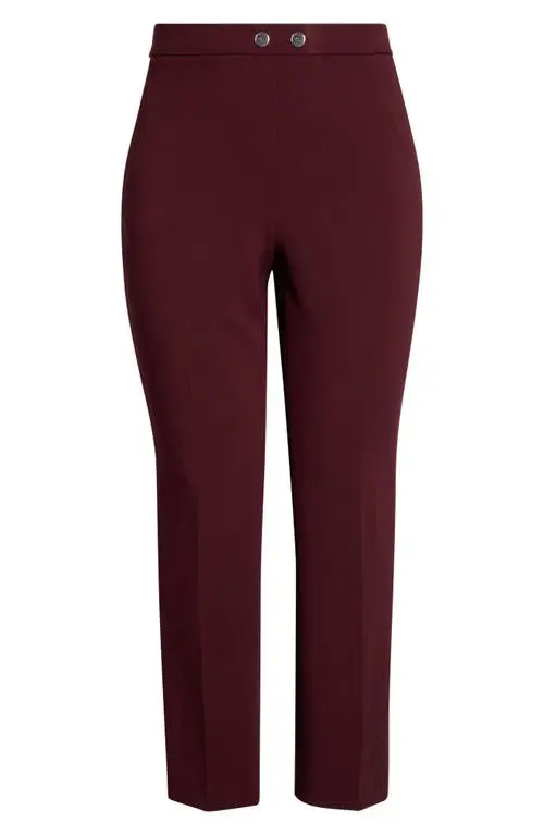 Anne Klein Extended Tab Straight Leg Pants