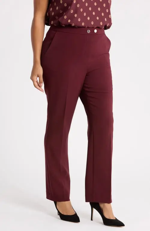 Anne Klein Extended Tab Straight Leg Pants