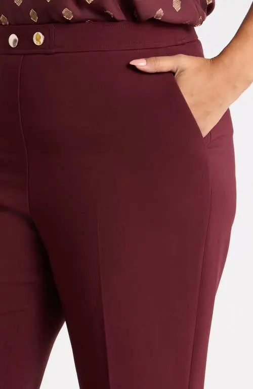 Anne Klein Extended Tab Straight Leg Pants