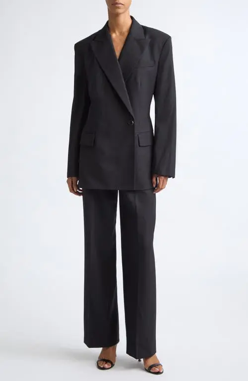 Helmut Lang Belted Wool Gabardine Pants