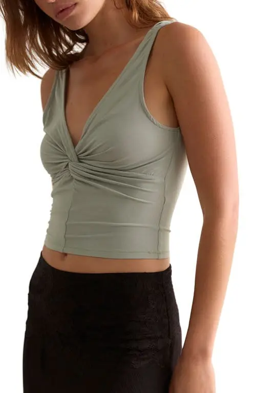 Free People Twist Neck Cami - Jade