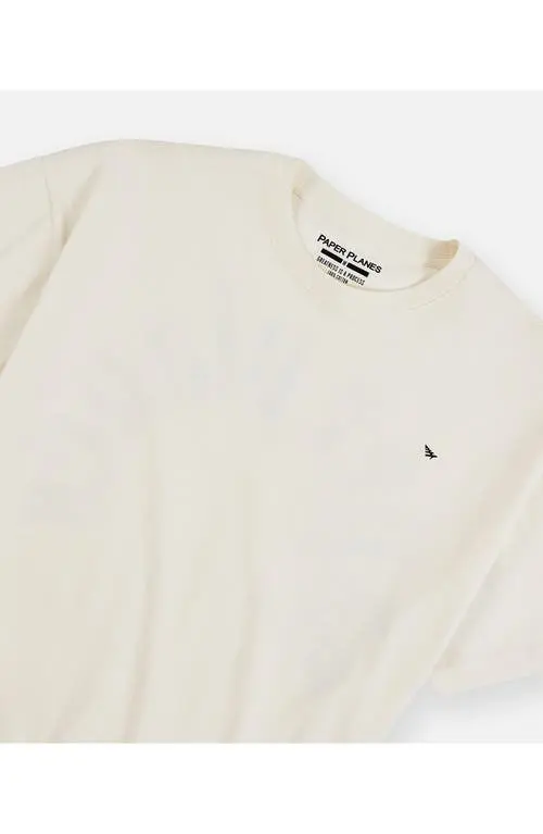 PAPER PLANES Gothic Logo Graphic T-shirt