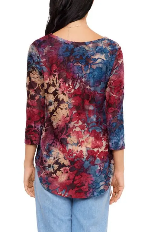 Karen Kane Floral Shirttail Top