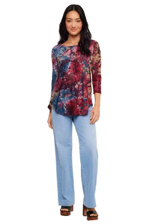Karen Kane Floral Shirttail Top