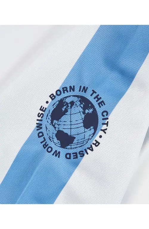 PAPER PLANES Striped Football Jersey