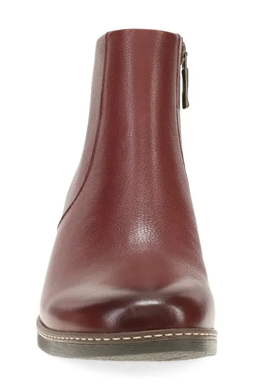 Dansko Meryll Leather Bootie - Sangria