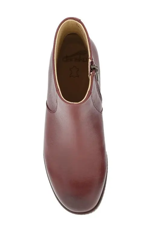 Dansko Meryll Leather Bootie - Sangria