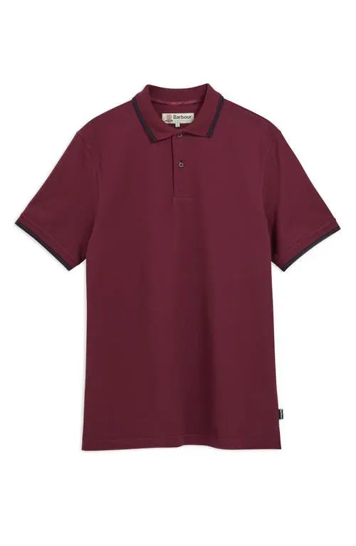 Barbour Lunan Polo - Dark Bordeaux