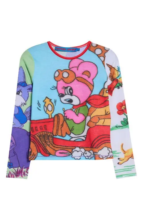 CHOPOVA LOWENA Beep Beep Fitted Graphic Jersey T-shirt