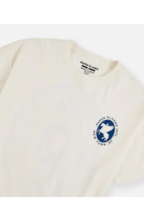 PAPER PLANES Emblem Graphic T-shirt