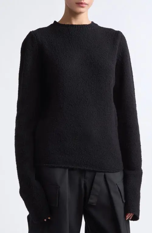 RIER Riers Wool Bouclé Roundneck Sweater