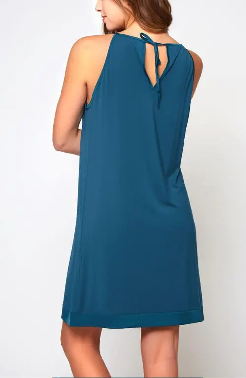 ICOLLECTION Halter Neck Knit Lounge Dress