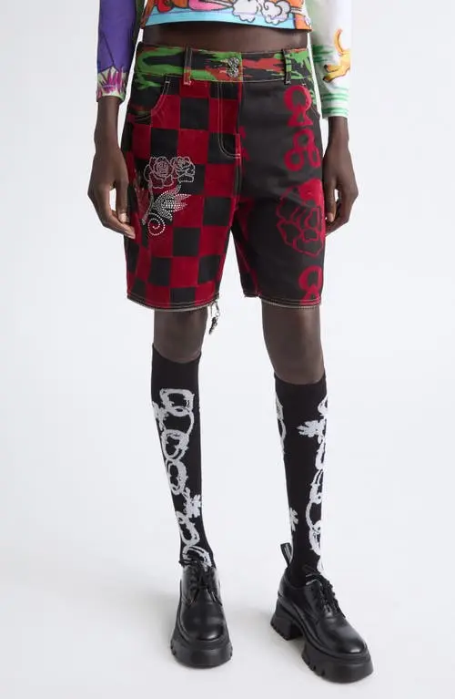 CHOPOVA LOWENA Bevo Patchwork Jeans With Zippered Accents