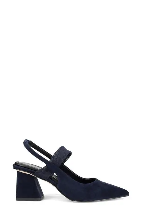 Pelle Moda Imelde Slingback Pointed Toe Mary Jane Pump - Midnight