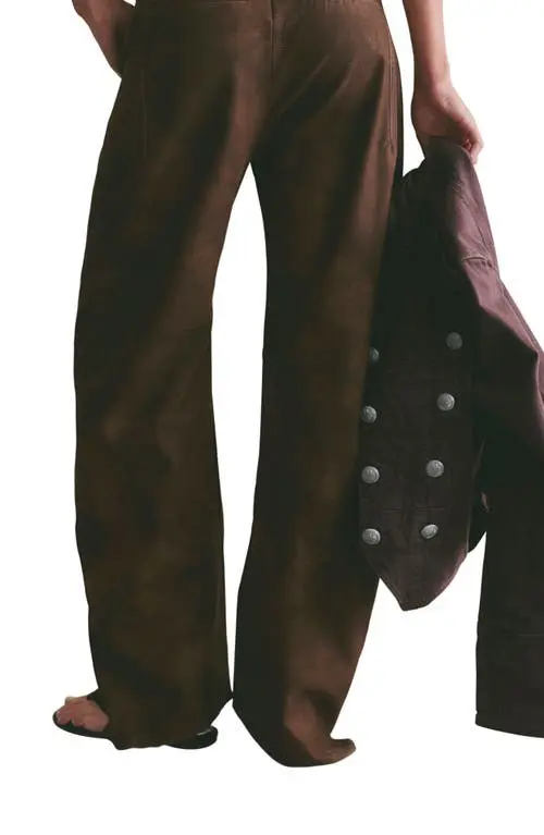 Free People Spotlight Wide-leg Faux Leather Trousers