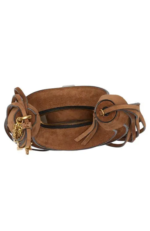 Farm Rio Small Banana Leather Hobo Bag
