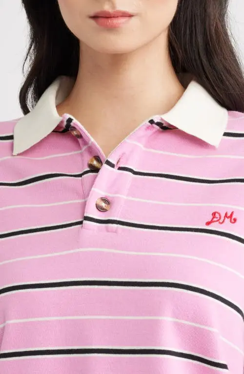 DAMSON MADDER Remie Long Sleeve Striped Rugby Shirt