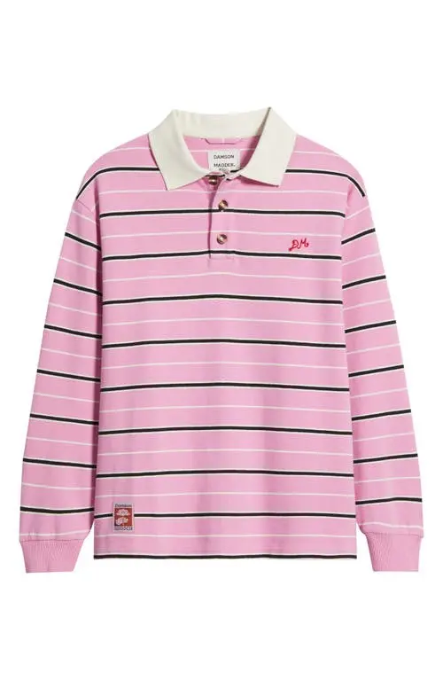 DAMSON MADDER Remie Long Sleeve Striped Rugby Shirt