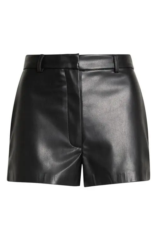 House Of Cb Naya Faux Leather Miniskirt - Black