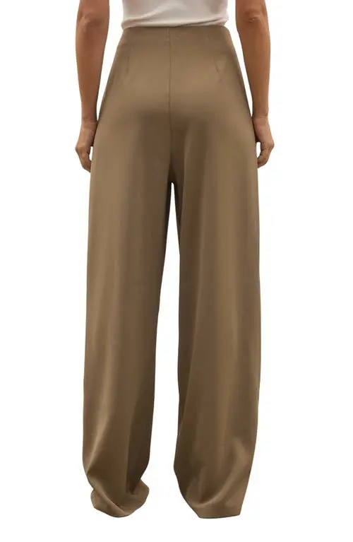 BAYSE Rue Wrap Wide Leg Pants - Dune