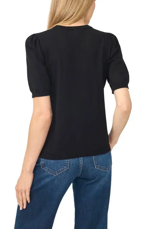 CECE DUPRAZ Puff Sleeve Sweater - Rich Black