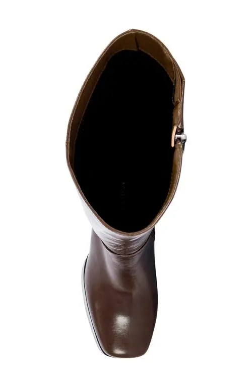AZALEA WANG Augustine Knee High Faux Leather Boot