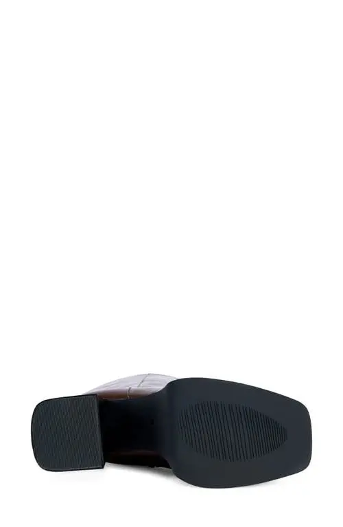 AZALEA WANG Augustine Knee High Faux Leather Boot