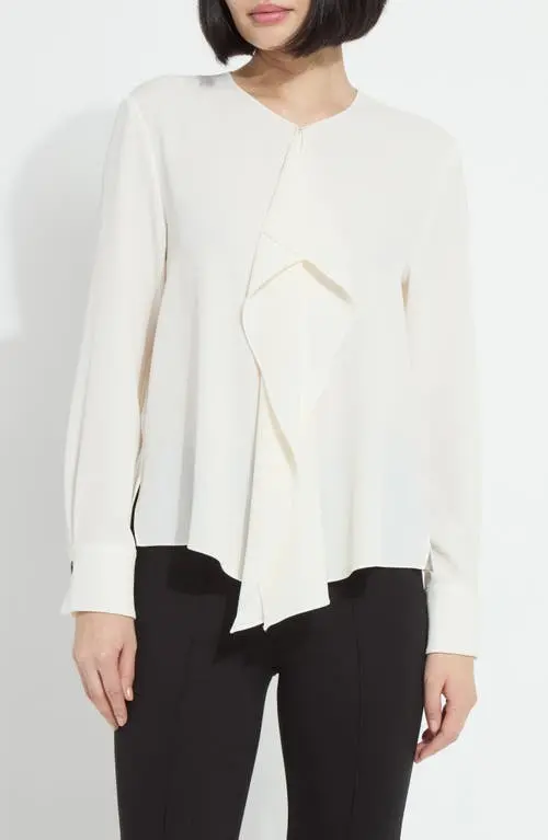 Lyssé Celeste Flounced Blouse