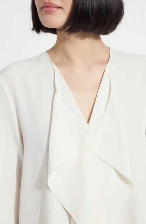 Lyssé Celeste Flounced Blouse