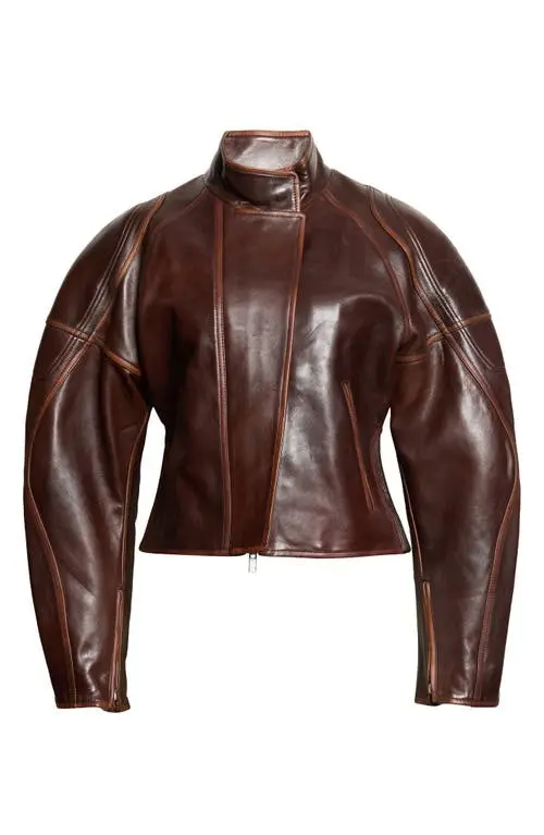 Helmut Lang Glossy Leather Jacket