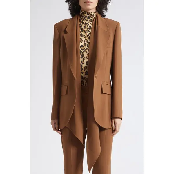 Marella Peak Lapel Structured Blazer