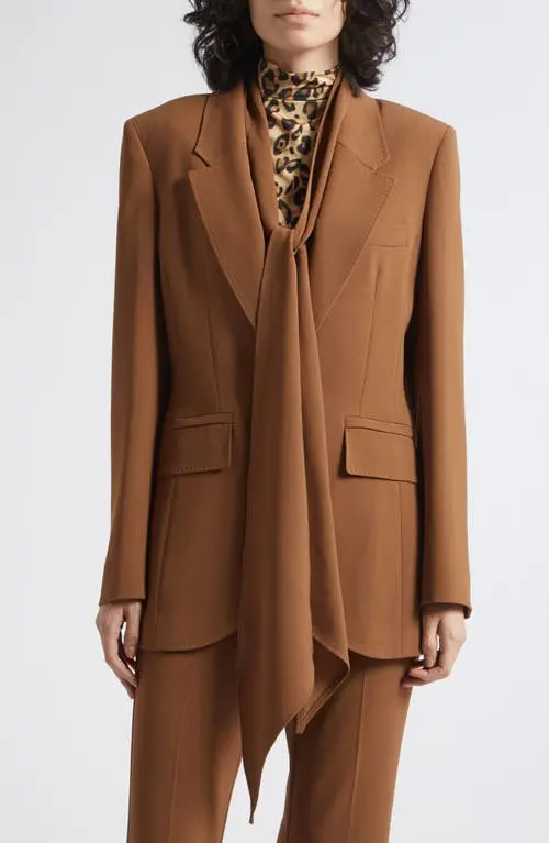 Marella Peak Lapel Structured Blazer