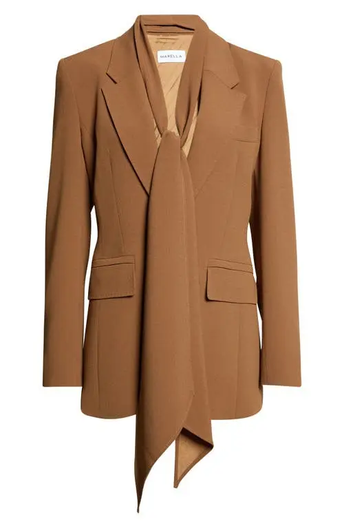 Marella Peak Lapel Structured Blazer