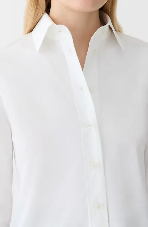 Lafayette 148 New York Fitted Shirt With French Cuffs