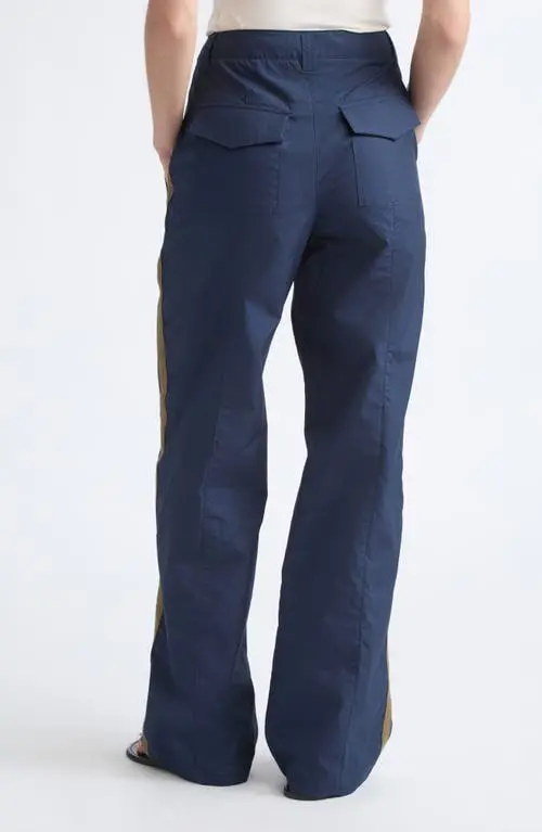 TWP Isabelle Side Stripe Pants - Midnight