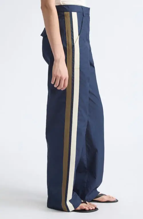 TWP Isabelle Side Stripe Pants - Midnight