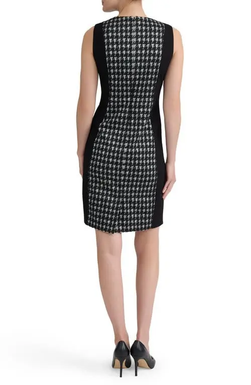 KASPER Houndstooth Sheath Dress