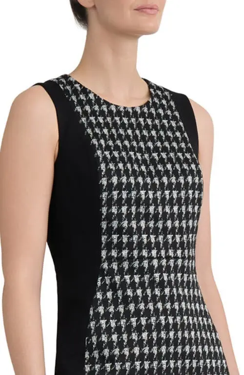 KASPER Houndstooth Sheath Dress
