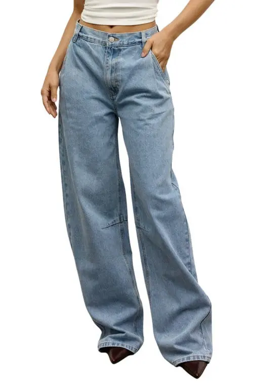 BAYSE Aston Boyfriend Wide Leg Jeans - Atlanta