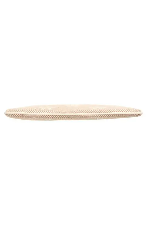 Valentino Garavani Vlogo Signature Medium Floral Embroidered Flat Pouch