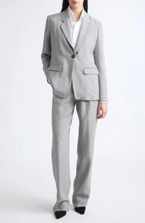 Emporio Armani Pleated Virgin Wool Blend Trousers