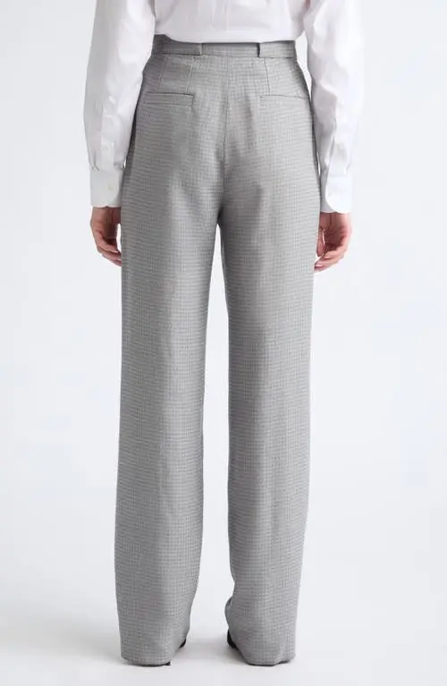 Emporio Armani Pleated Virgin Wool Blend Trousers