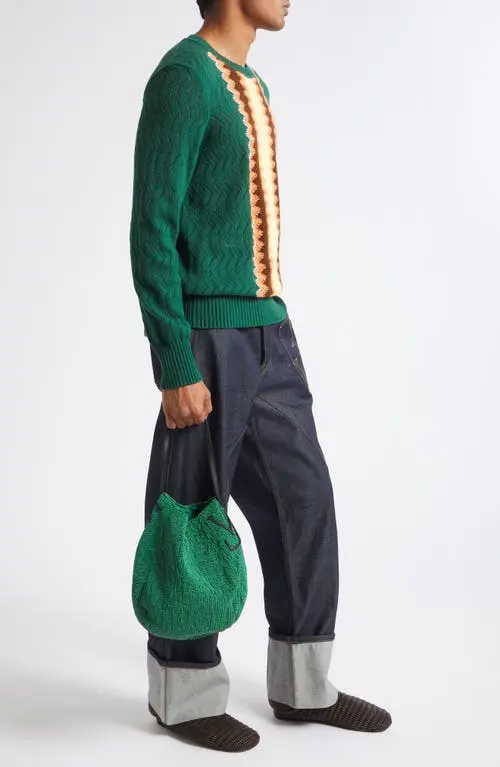 JW Anderson Small Bulb Beaded Hobo Bag