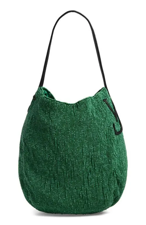 JW Anderson Small Bulb Beaded Hobo Bag