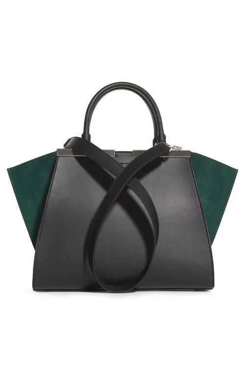 Fendi 3jours Baltico Leather & Suede Shopper