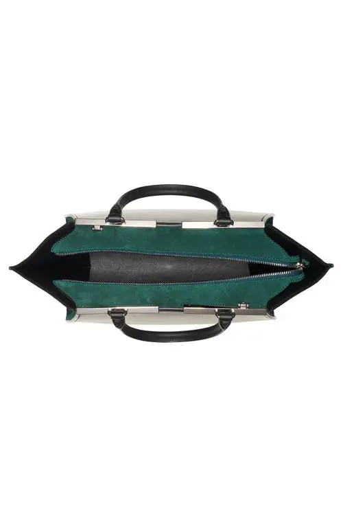 Fendi 3jours Baltico Leather & Suede Shopper