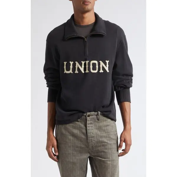 Double Rl Finn Cotton Jersey Half Zip Pullover
