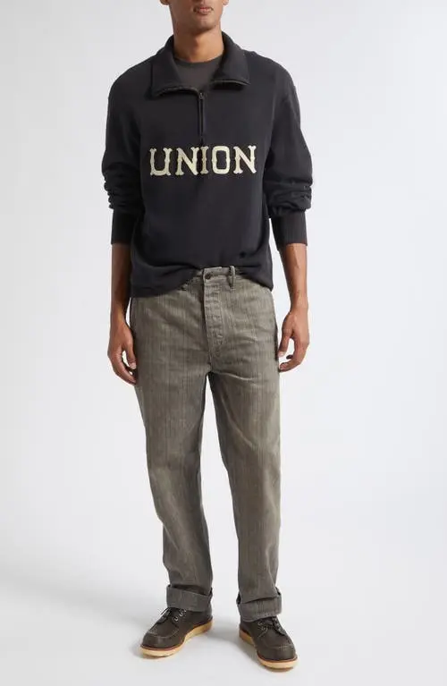 Double Rl Finn Cotton Jersey Half Zip Pullover